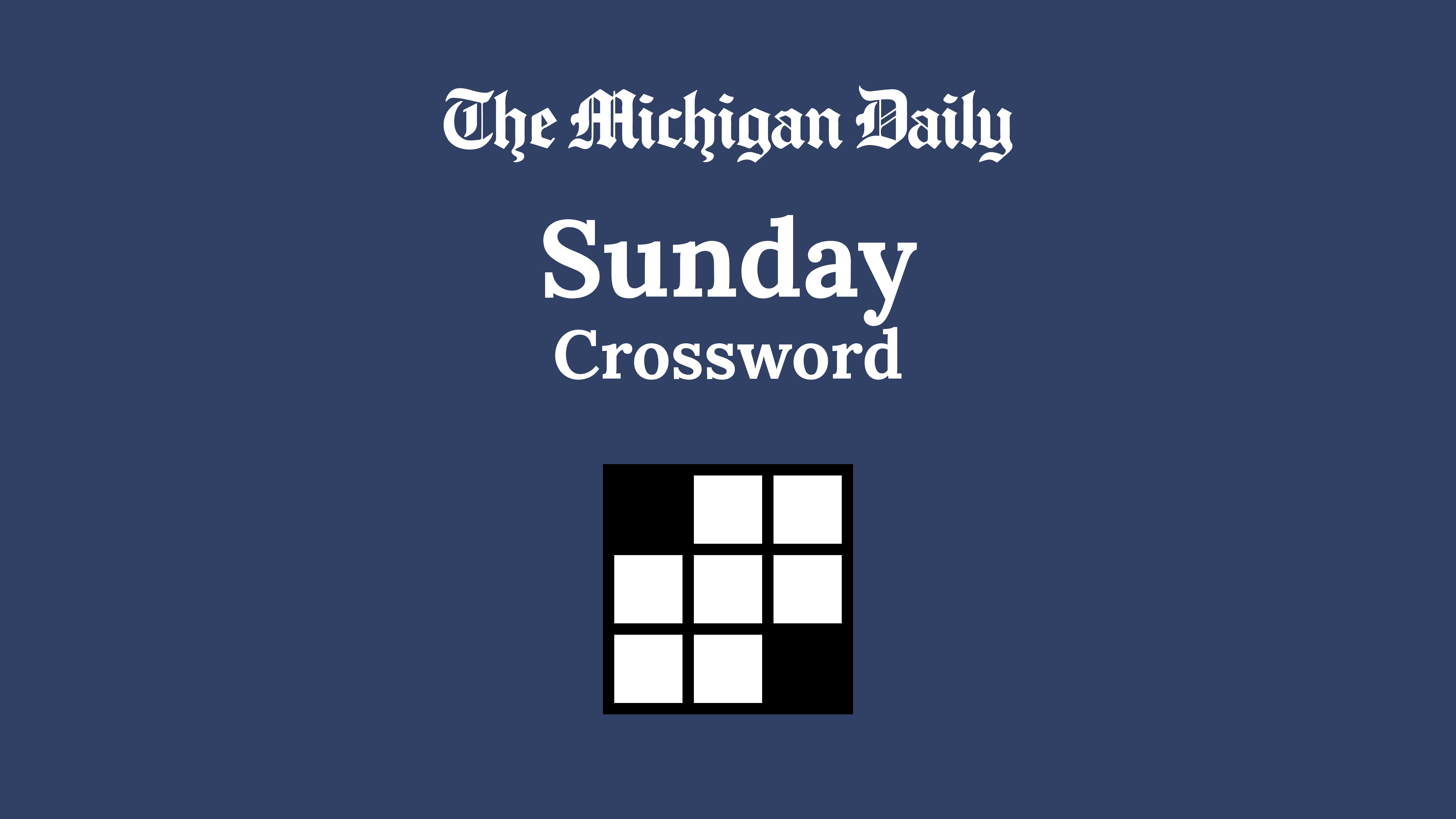 Sunday October 5 2025 The Michigan Daily Crosswords